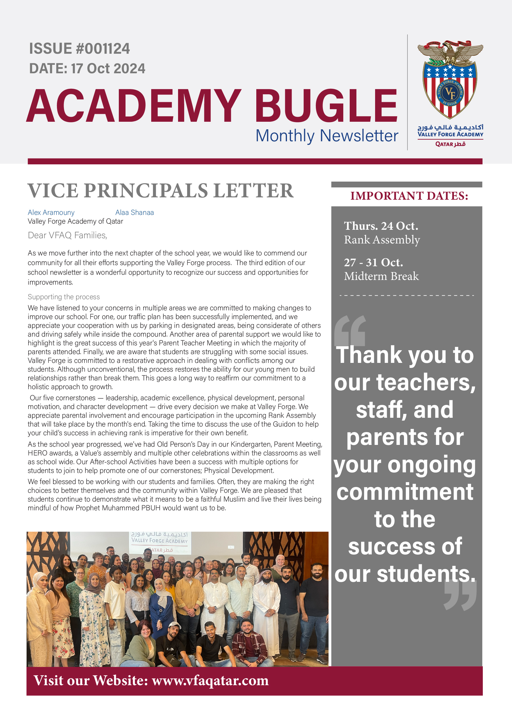 Valley Forge Academy Qatar - Premier American School in Qatar